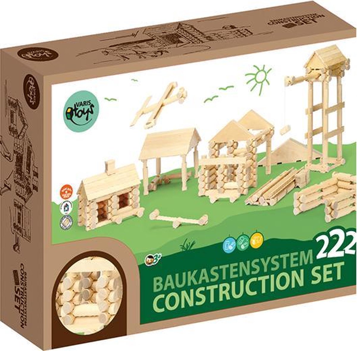 Varis Toys - Blokken -222 onderdelen | bol.com