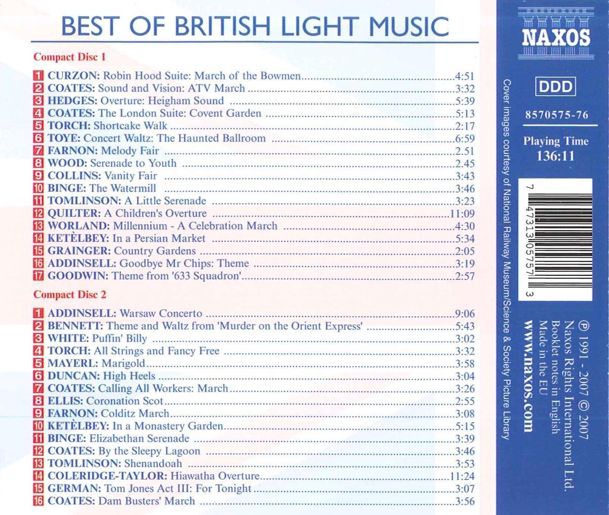 Various Artists - Best Of British Light Music (2 CD), various artists ...