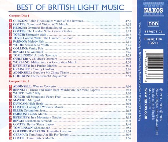 Various Artists - Best Of British Light Music (2 CD), various artists ...
