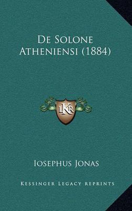 de Solone Atheniensi (1884) | 9781168942814 | Boeken | bol.com