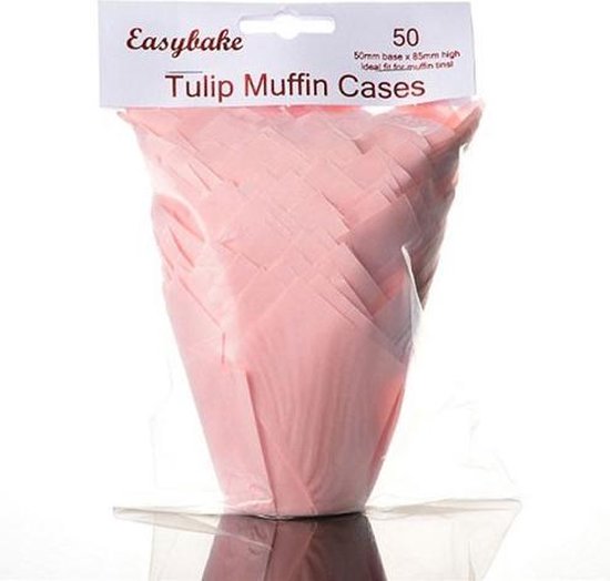 Culpitt Tulip Baking Cups Pink pk/50 | bol
