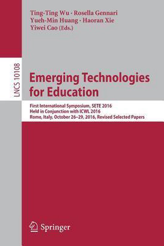 Emerging Technologies for Education | 9783319528359 | Boeken | bol.com