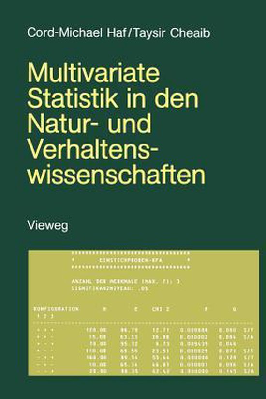 Multivariate Statistik in den Natur- und Verhaltenswissenschaften ...