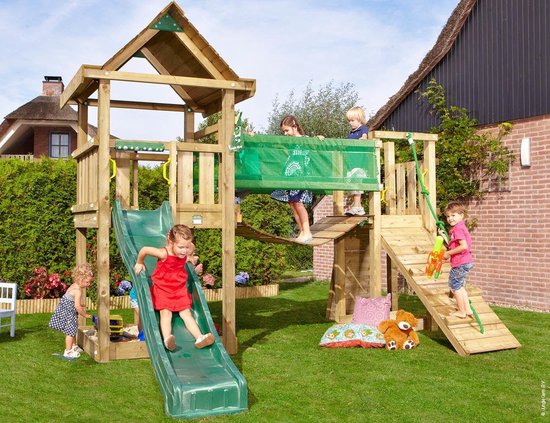 Jungle Gym - House Bridge - Speeltoestel Tuin - Met Glijbaan ...