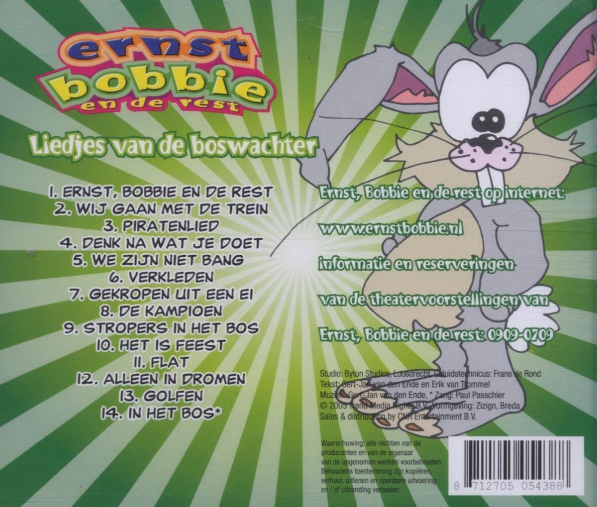 Ernst,Bobbie En De Rest - Liedjes Van De Boswachter, Bobbie En de Rest ...