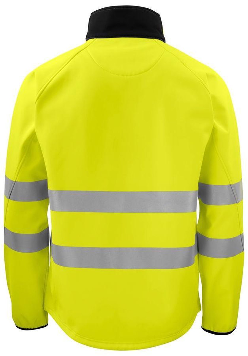 Projob 6432 Softshell jas Geel/Zwart maat XL | bol