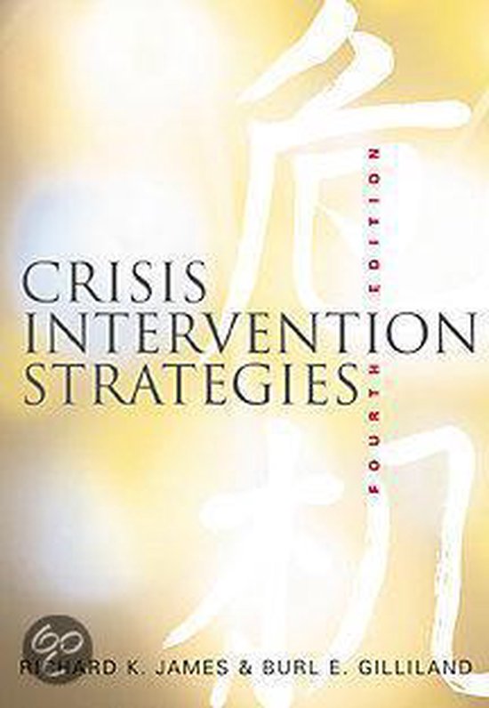 Crisis Intervention Strategies | 9780534265946 | Richard James | Boeken ...