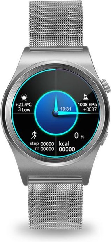 Smart Watch Android/IOS DexChrono Metal Silver | bol.com