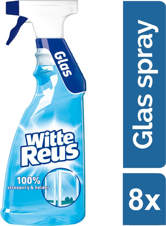 Witte Reus Spray Glasreiniger - Voordeelverpakking - 8 x 750 ml | bol