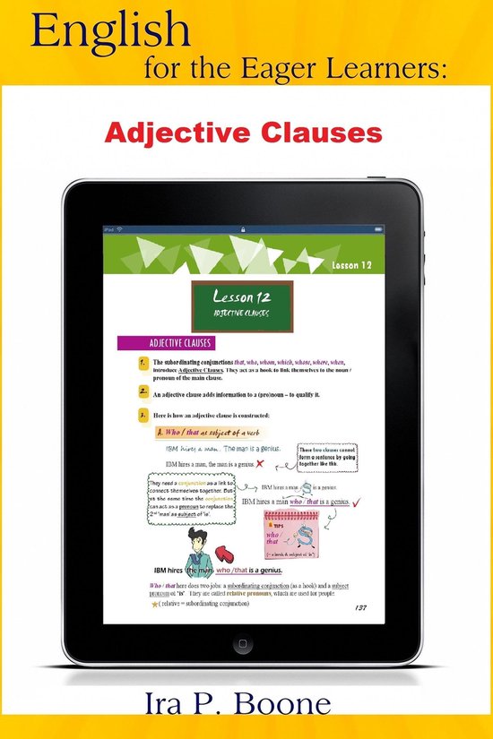 English for the Eager Learners: Adjective Clauses (ebook), Maria ...
