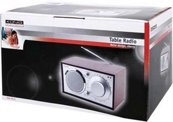 König - Retro Tafelradio - Bruin | bol