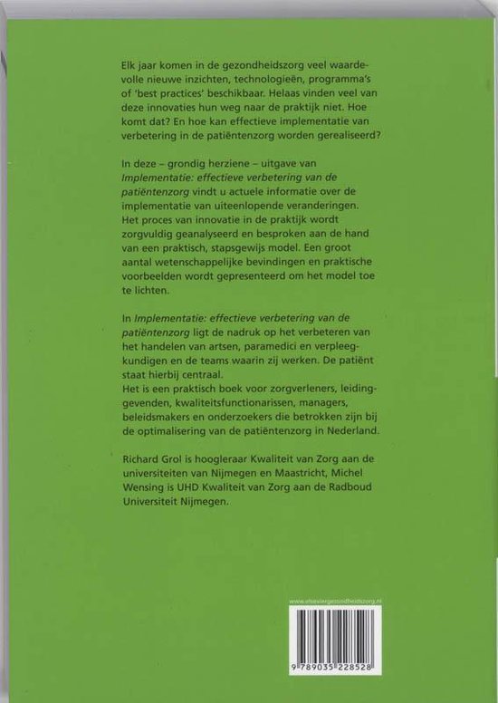 Implementatie | 9789035228528 | Richard Grol | Boeken | bol
