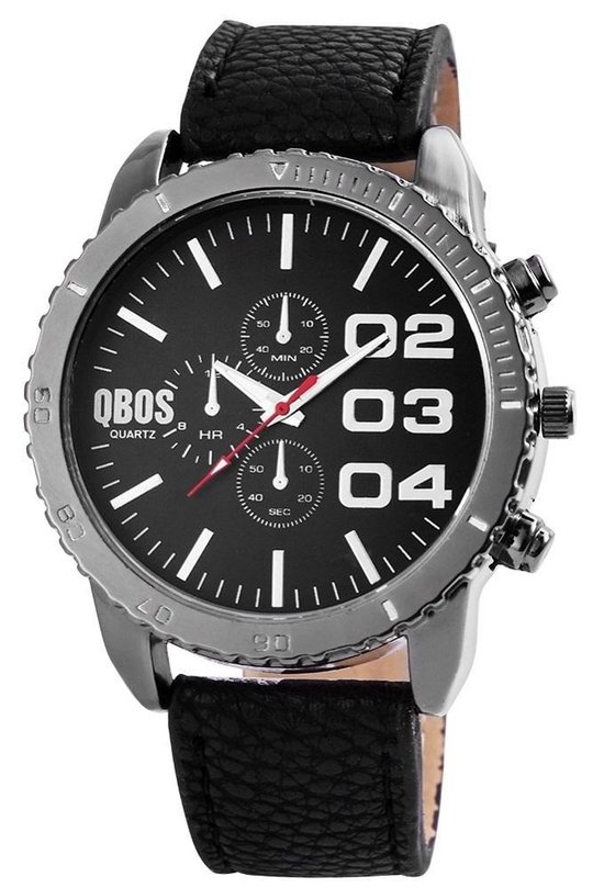 QBOS Herenhorloge - 50 mm - Quartz - Kunstleer | bol.com