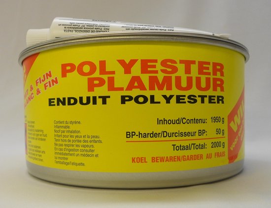Polyester Plamuur wit (incl. verharder) 2000g | bol