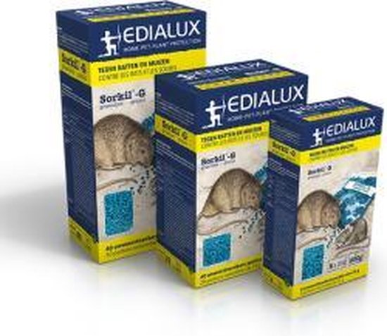 Sorkil-G 1 kg tegen ratten en muizen 40 zakjes van 25gr | bol.com