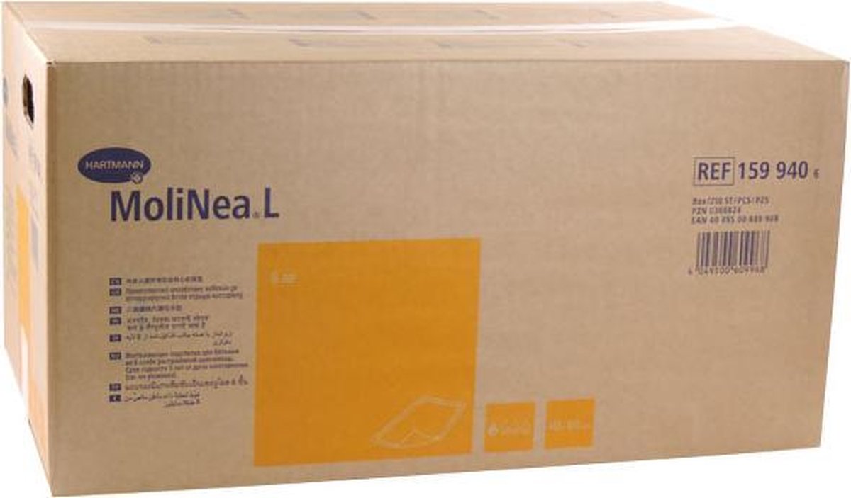 Hartmann Molinea Onderleggers L 8-laags 60x40cm - 250 st - onderlegger ...