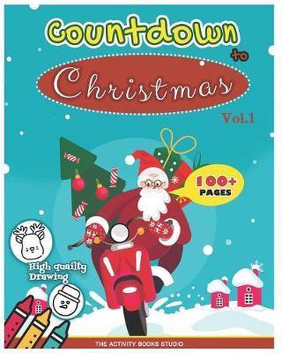 Holiday Coloring Books for Kids- Countdown Christmas, The Activity ...