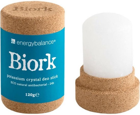Biork - Crystal deodorant stick in kurk verpakking | bol