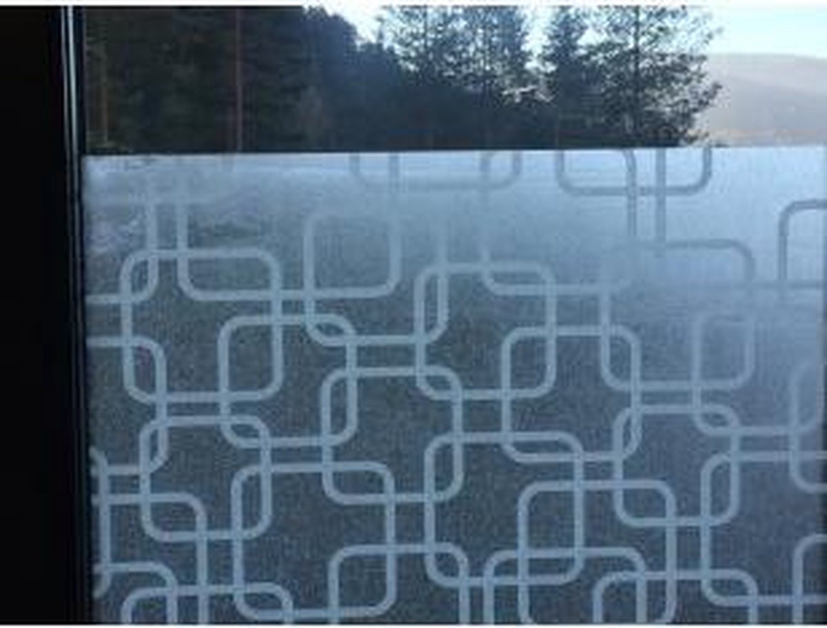 Anti-inkijk 68 x 300 cm raamfolie met vakjes | bol.com