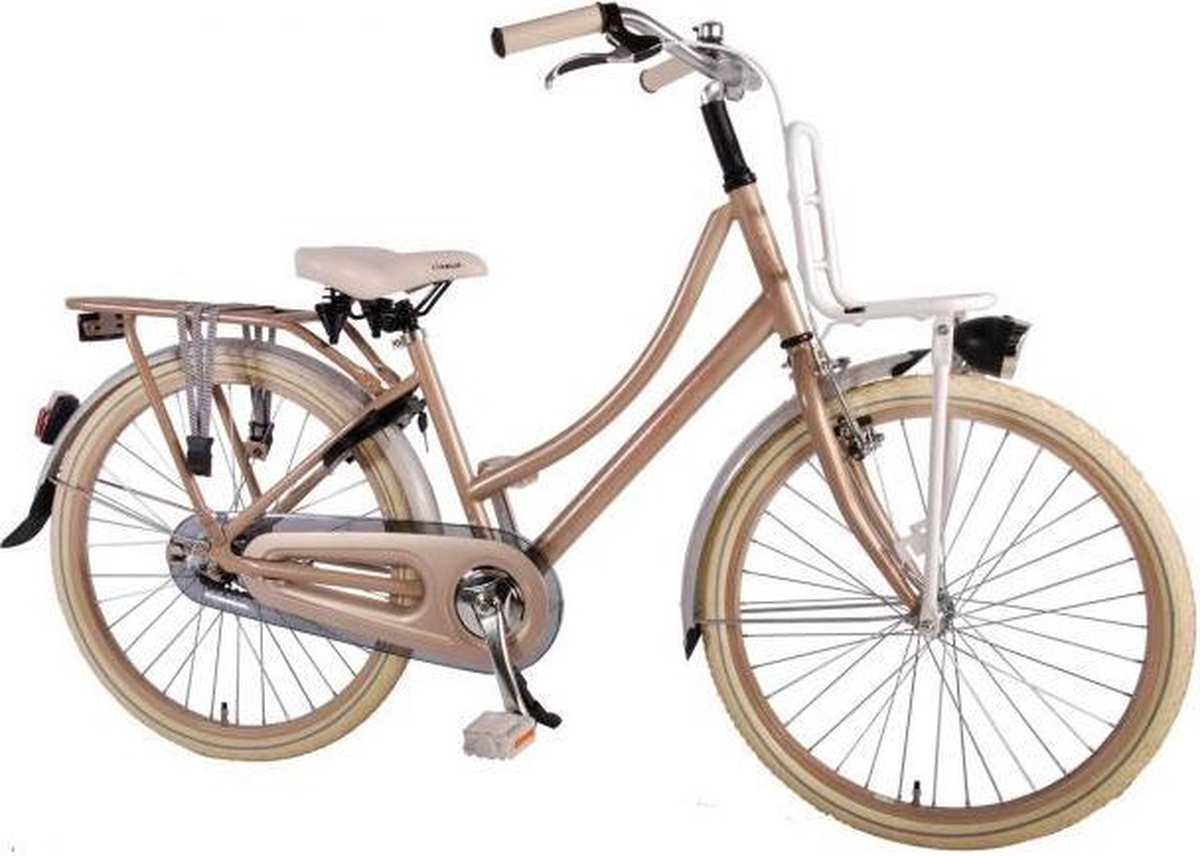 Volare Lolz Deluxe - Meisjesfiets - 24 inch - bronze | bol.com