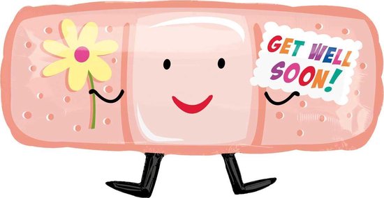 Qualatex - Folie Get well soon Pleister | bol