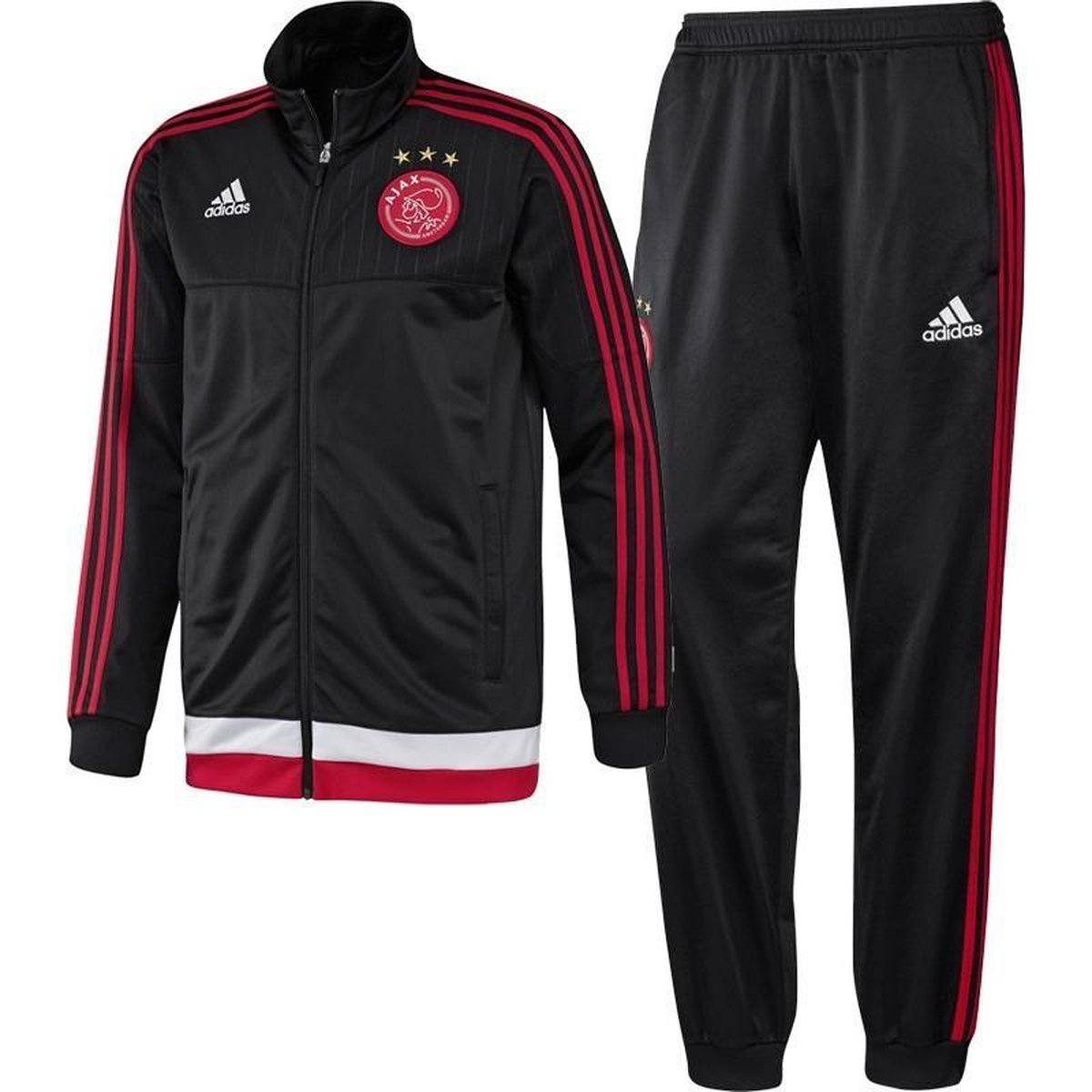 adidas Ajax Thuis - Trainingspak - Kinderen - Maat 140 - Zwart/Rood ...