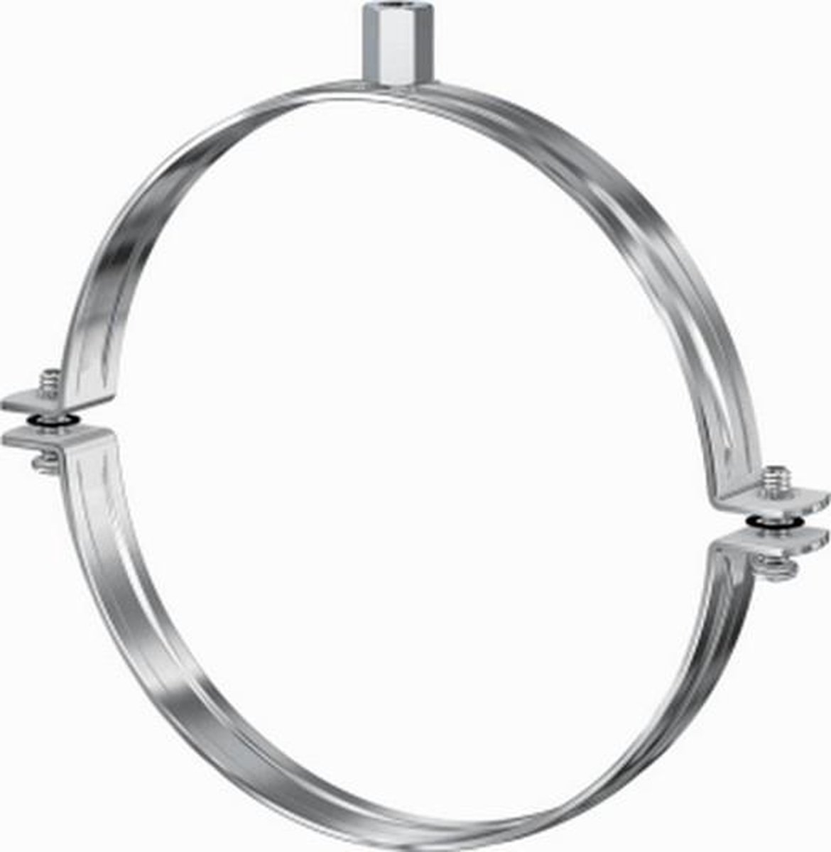 FLAM tweedelige beugel BSL, staal, blank, uitw buisdiam 160mm | bol.com