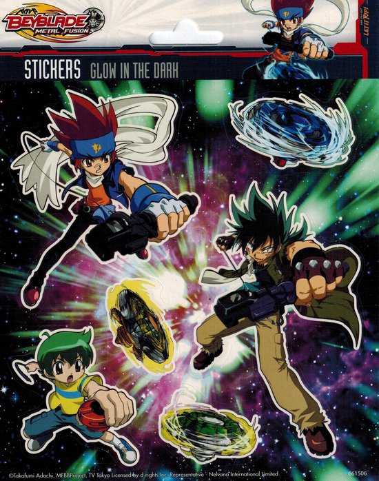 Beyblade Stickers Glow in the Dark | bol.com