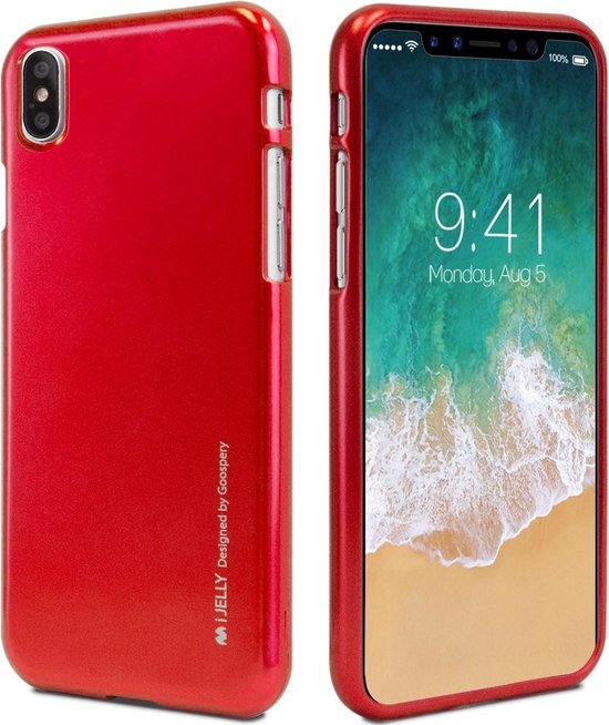 iPhone 10 X Slim Case Red Mercury | bol.com