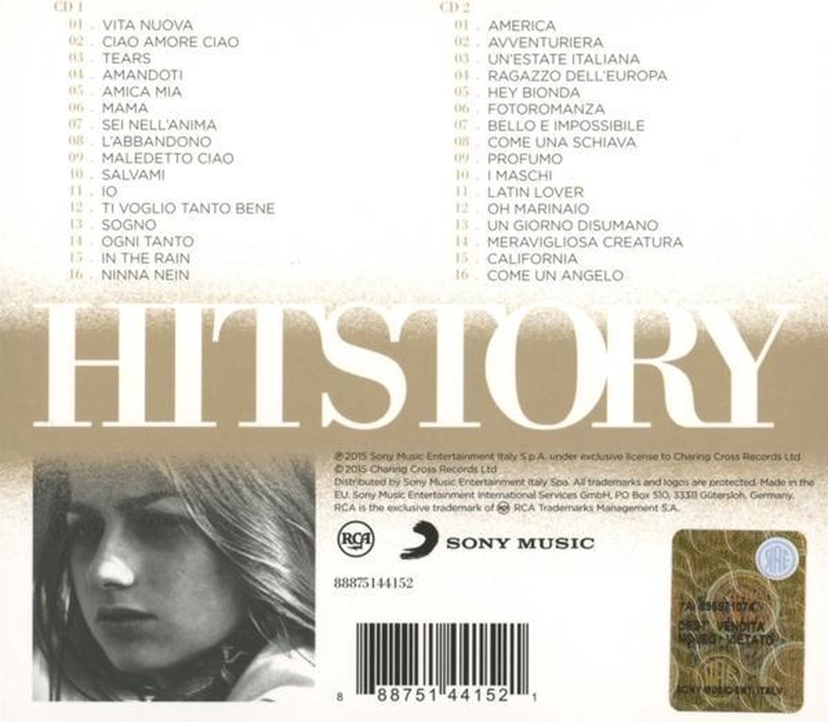 Hitstory, Gianna Nannini | CD (album) | Muziek | bol.com