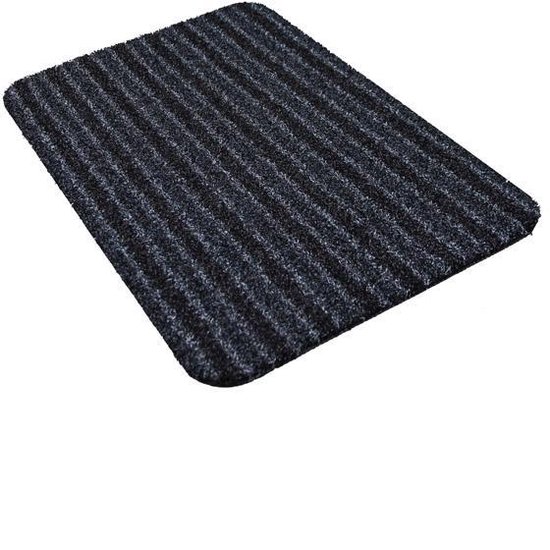 Schoonloopmat buiten / Dimension stripe / 40 cm x 60 cm / 006 bruin | bol