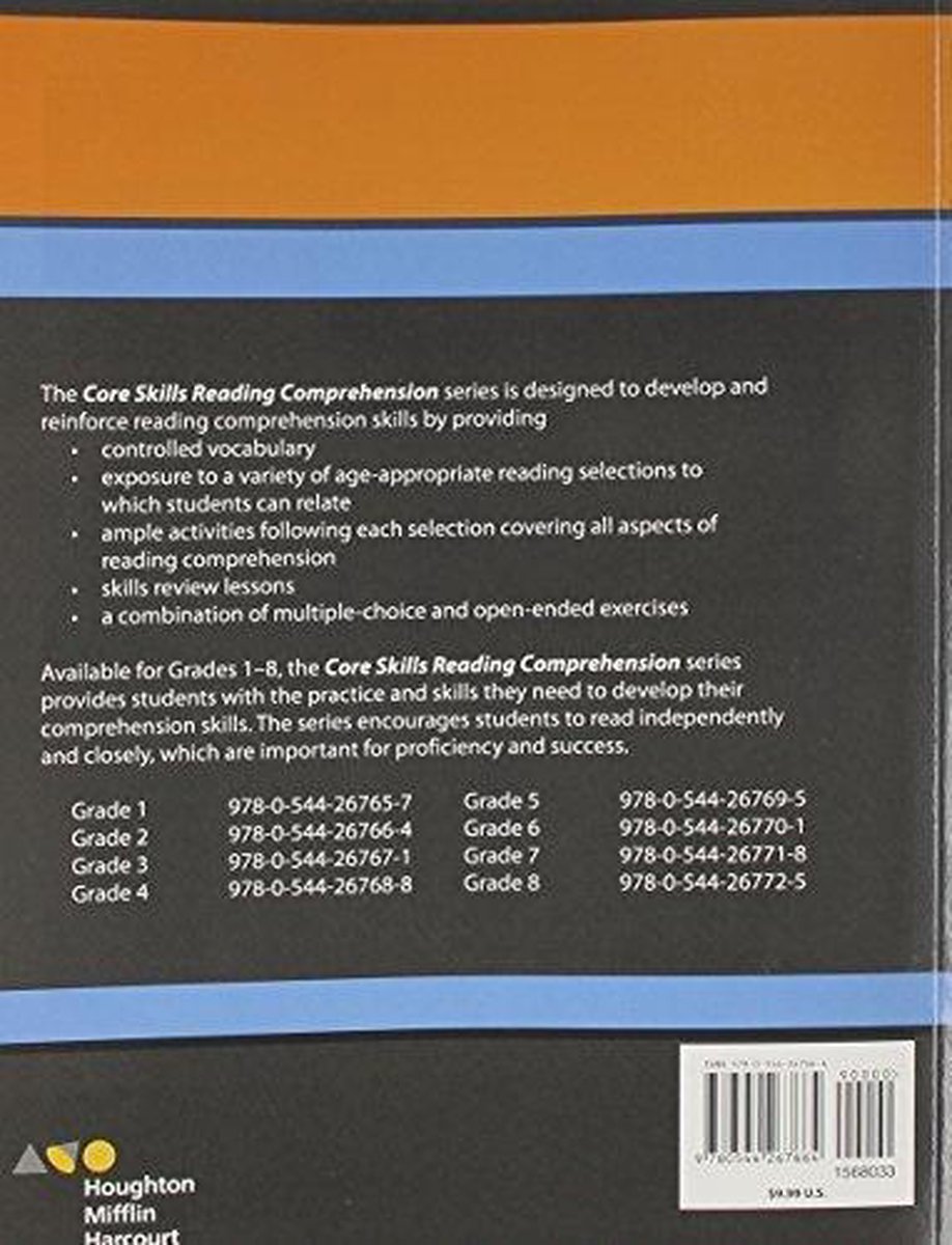 Steck-Vaughn Core Skills Reading Comprehension | 9780544267664 | Houghton Mifflin... | bol.com