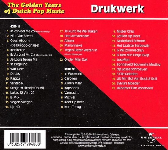 Golden Years Of Dutch Pop Music, Drukwerk | CD (album) | Muziek | bol.com