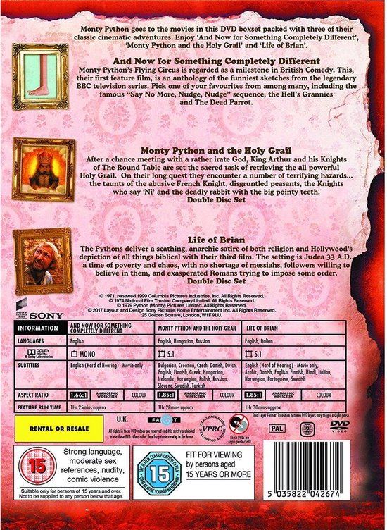 Monty Python Movies Box Set [DVD] (Dvd) | Dvd's | bol.com