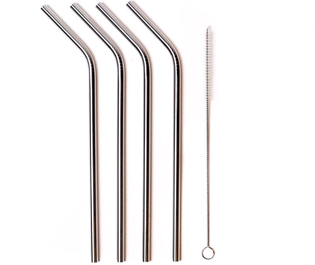 ForDig - RVS drinkrietje 8 stuks - Rietje - Cocktail rietje - Smoothie ...