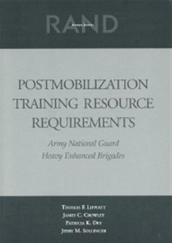 Postmobilization Training Resource Requirements | 9780833023797 ...