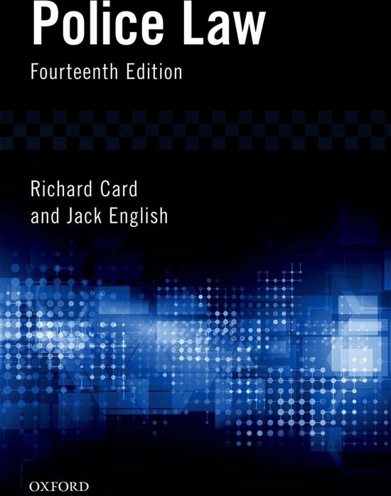 Police Law (ebook), Richard Card | 9780191036385 | Boeken | bol.com