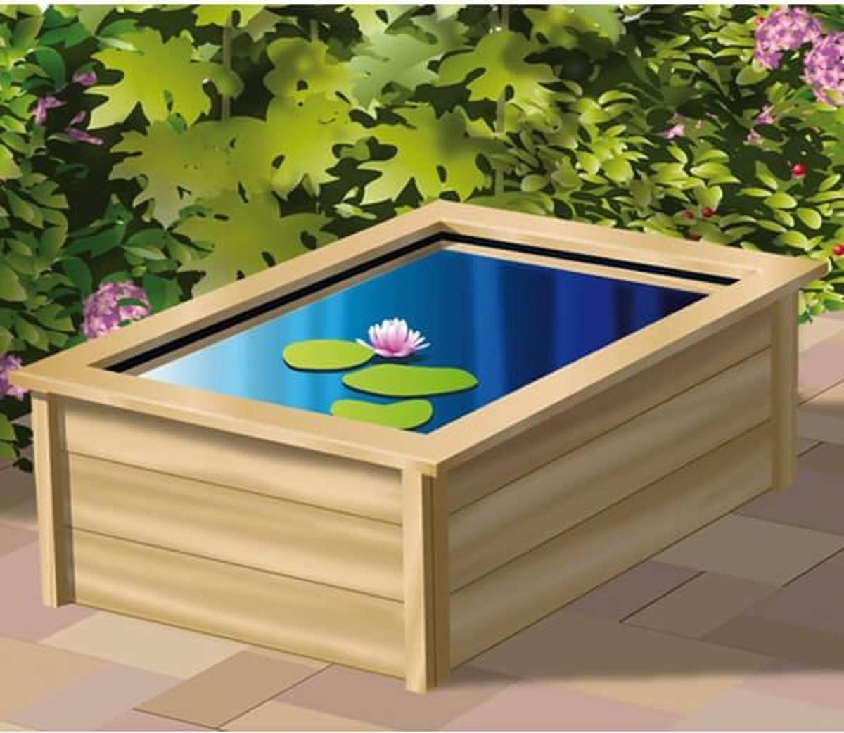 Ubbink Vijverbak Quadra Woodframe | bol.com