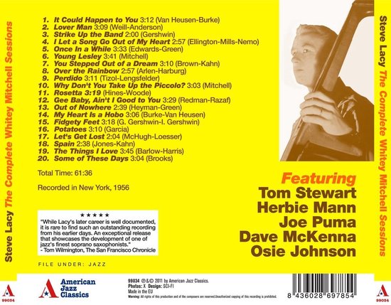 The Complete Whitley Mitchell Sessions, Steve Lacy | CD (album ...