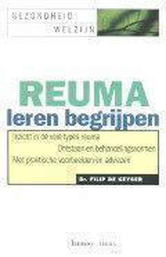 Reuma Leren Begrijpen, Filip de Keyser | 9789020929140 | Boeken | bol