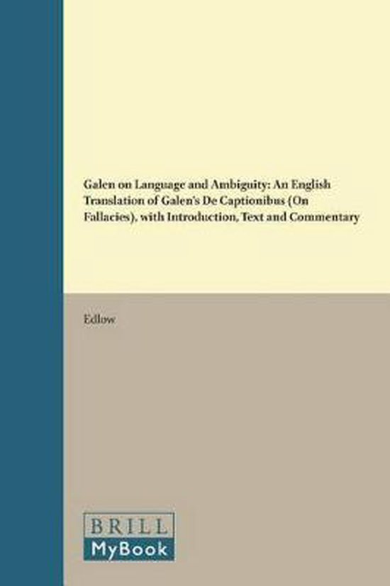 Philosophia Antiqua- Galen on Language and Ambiguity | 9789004048690 ...