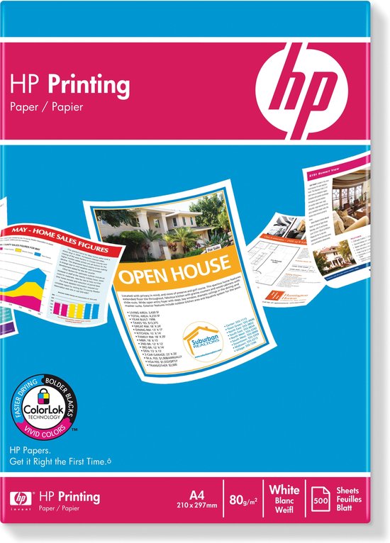 HP printerpapier Printing Paper-500 sht/A4/210 x 297 mm | bol.com