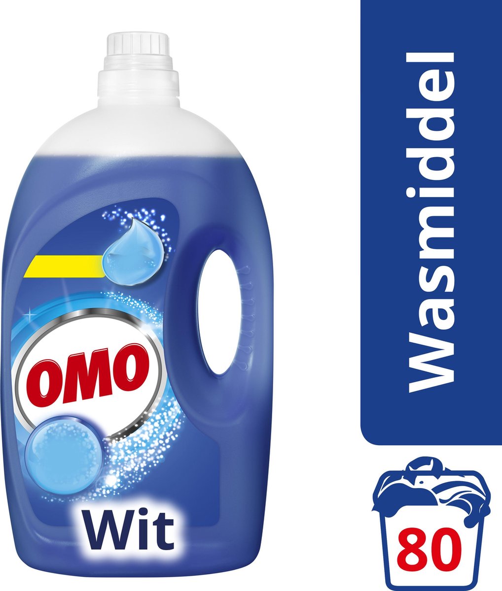 Omo Vloeibaar Wasmiddel Wit 2 x 80 wasbeurten - Voordeelverpakking ...