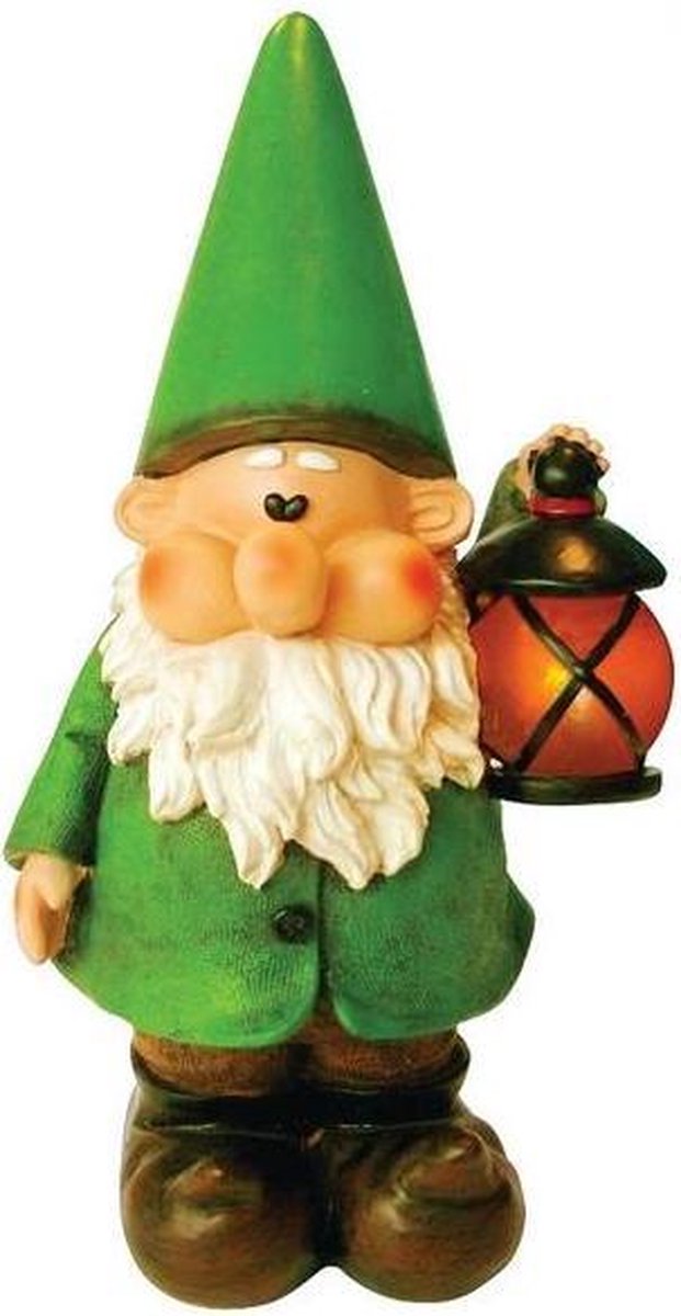 Tuinkabouter Woody met lantaarn op solar | bol.com