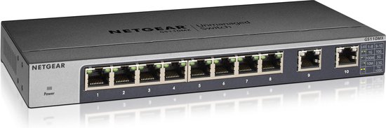 NETGEAR GS110MX Unmanaged L3 Gigabit Ethernet (10/100/1000) Zwart | bol