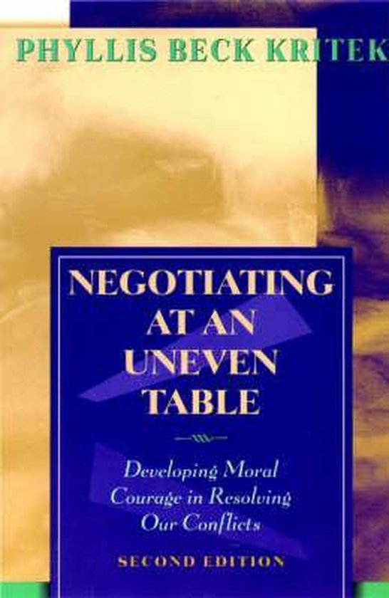 Negotiating at an Uneven Table, Phyllis Beck Kritek | 9780787959371 ...