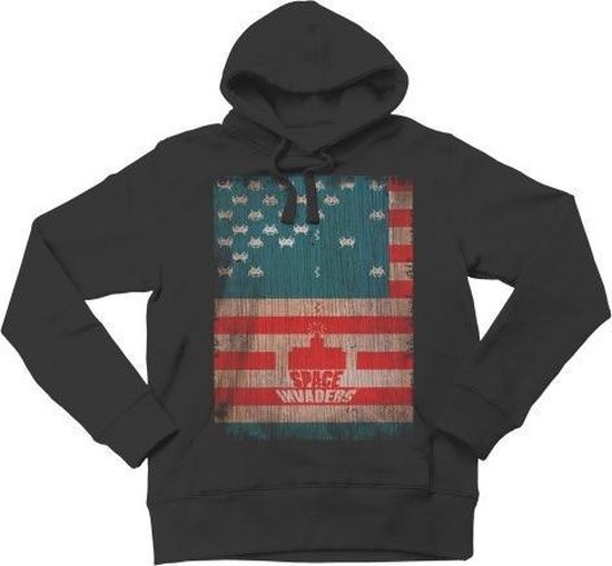 Space Invaders - Alien-Spangled Banner Hooded Sweater | bol.com