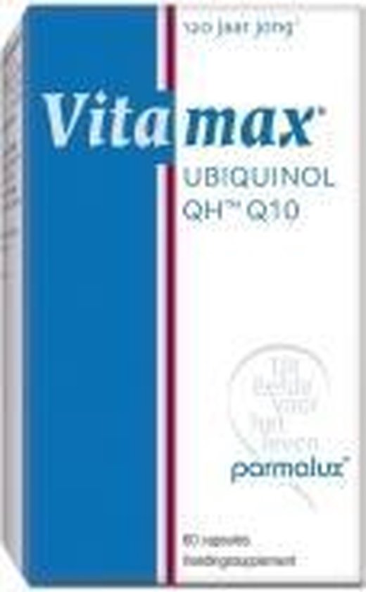 Vitamax Q10 forte form ubiquin - 60 Capsules - Voedingssupplement | bol.com