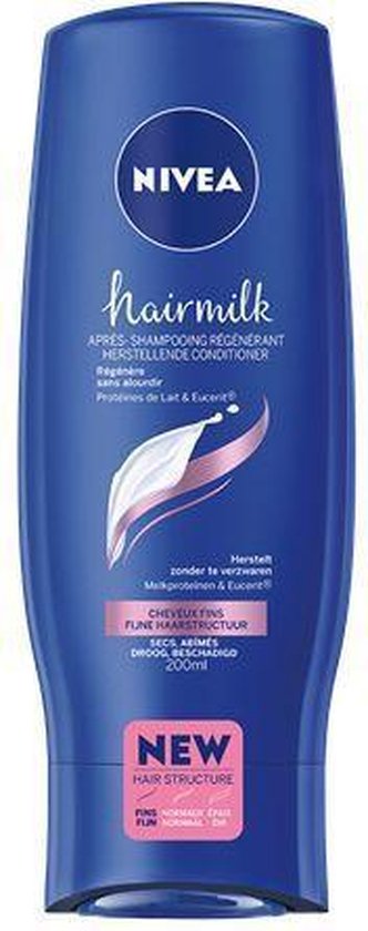 NIVEA Hairmilk voor Fijn Haar - 200ml - conditioner | bol