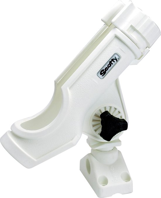 Scotty Powerlock Rod Holder | White + 0241 Side/Deck Mount | bol.com